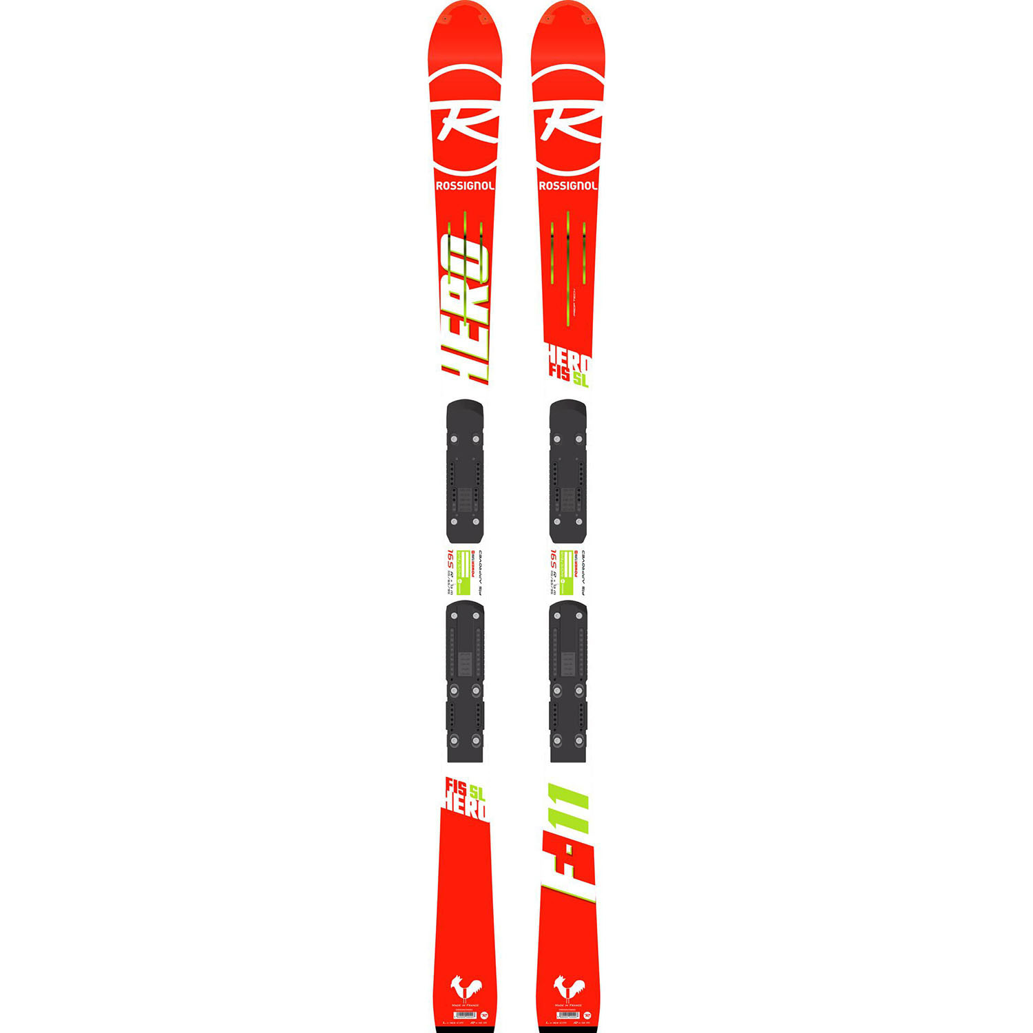 ROSSIGNOL SKI HERO FIS SL R21 RACING + FIXATIONS SPX 12 ROCKERFLEX ...